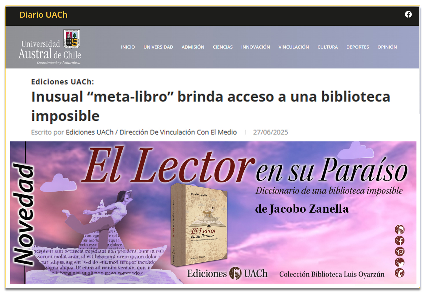 INICIO - Ediciones UACh